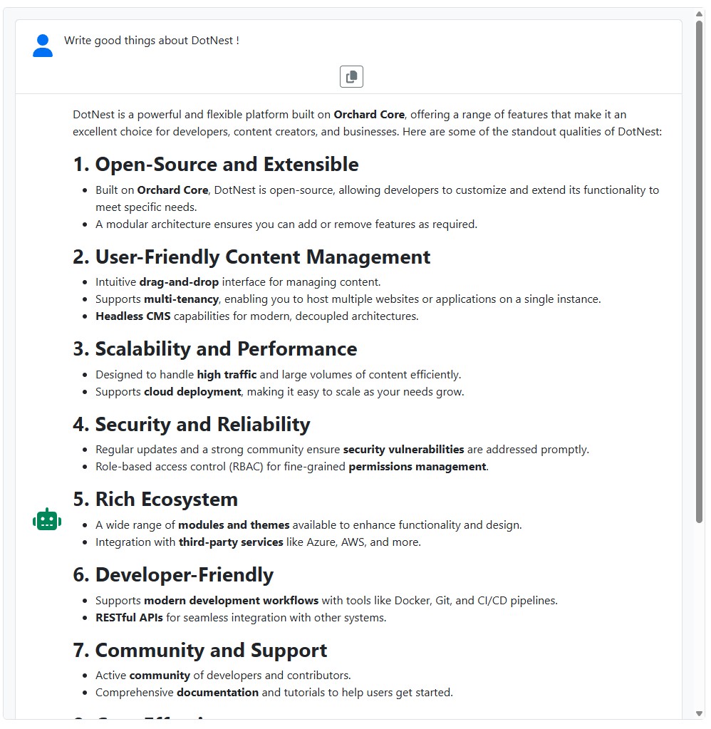 Orchard Core-integrated AI modules now available - DotNest